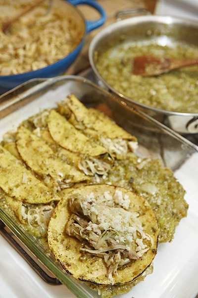 Roasted Tomatillo Verde Chicken Enchiladas – Clean Living Guide